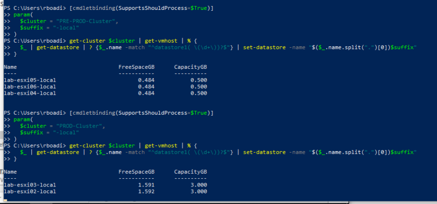 How To Rename Multiple ESXi Local Datastore With PowerCLI – VirtuallyThatGuy – VirtuallyThatGuy